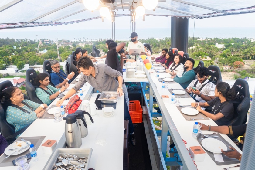 Fly Dining adventure in Chennai at VGP Wonder World, ECR, Chennai